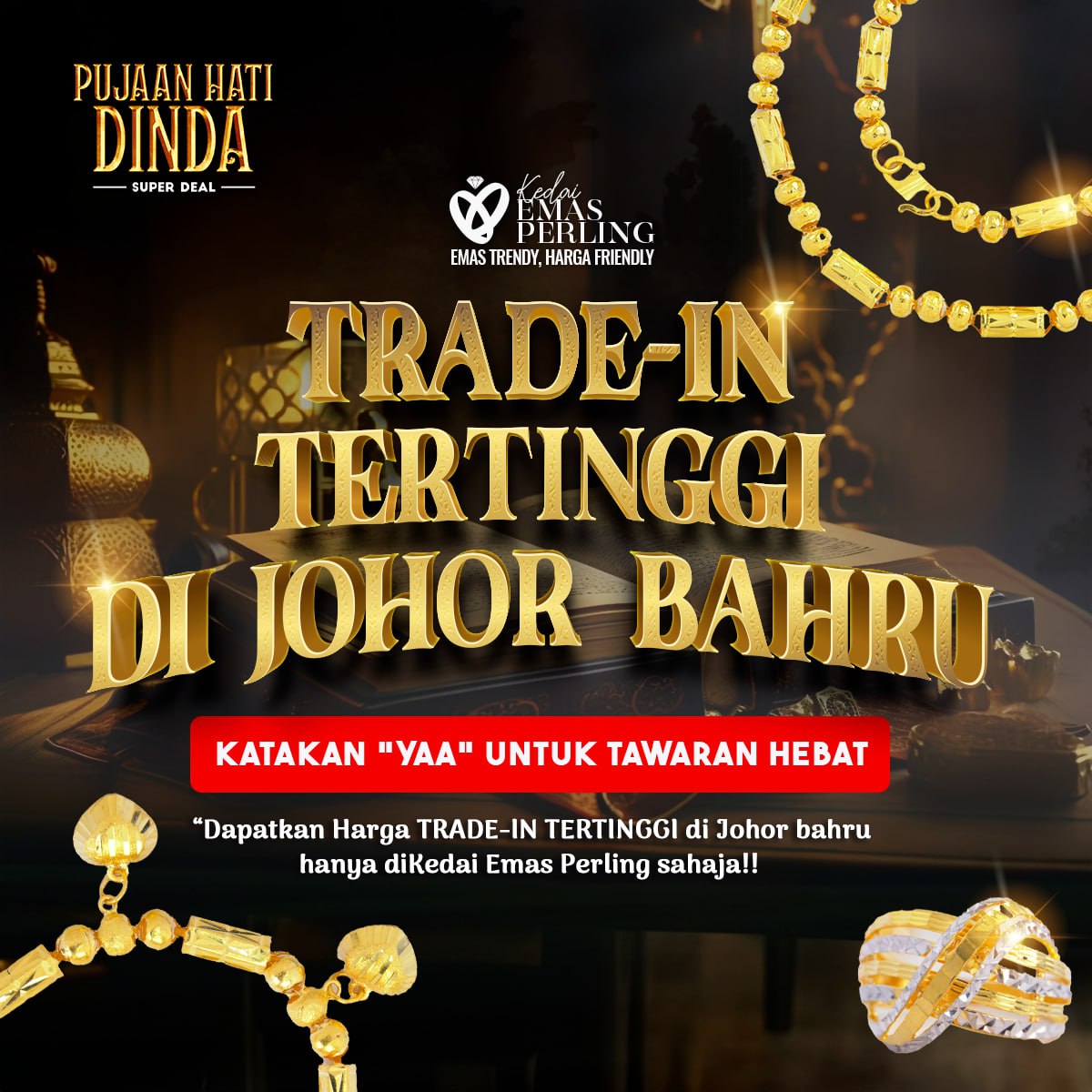 Kedai Emas Perling | Emas Trendy Harga Friendly